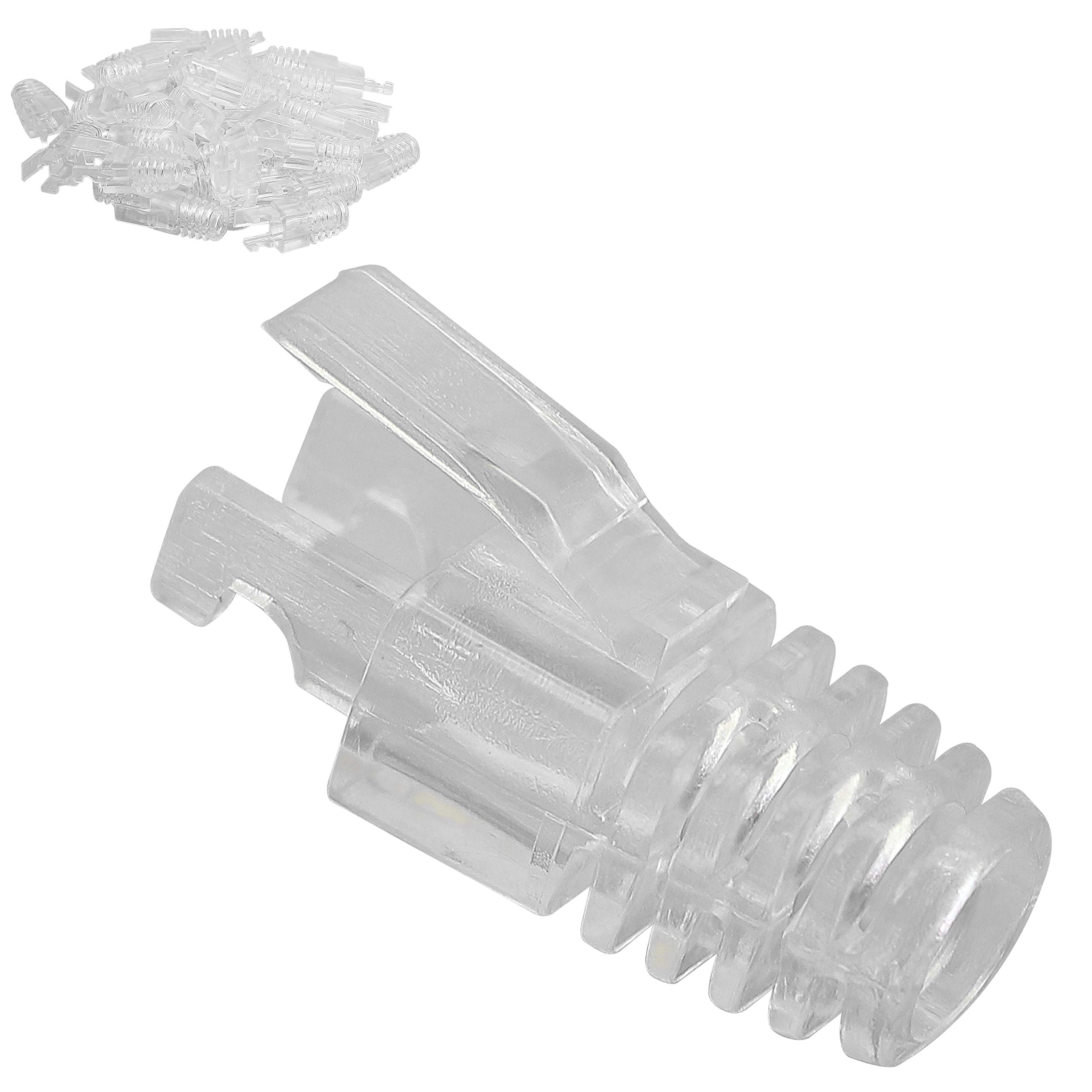 Transparent RJ45 Plug Ethernet Network Cable Connector Boots Cover ...