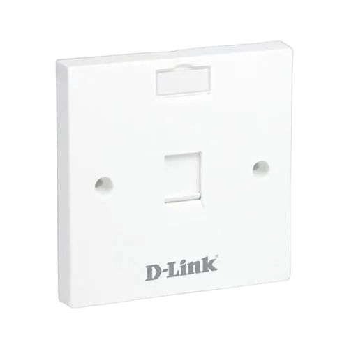 Dlink RJ45 Cat6 Single Faceplate For Cat6 I/O Keystone Jacks- White ...